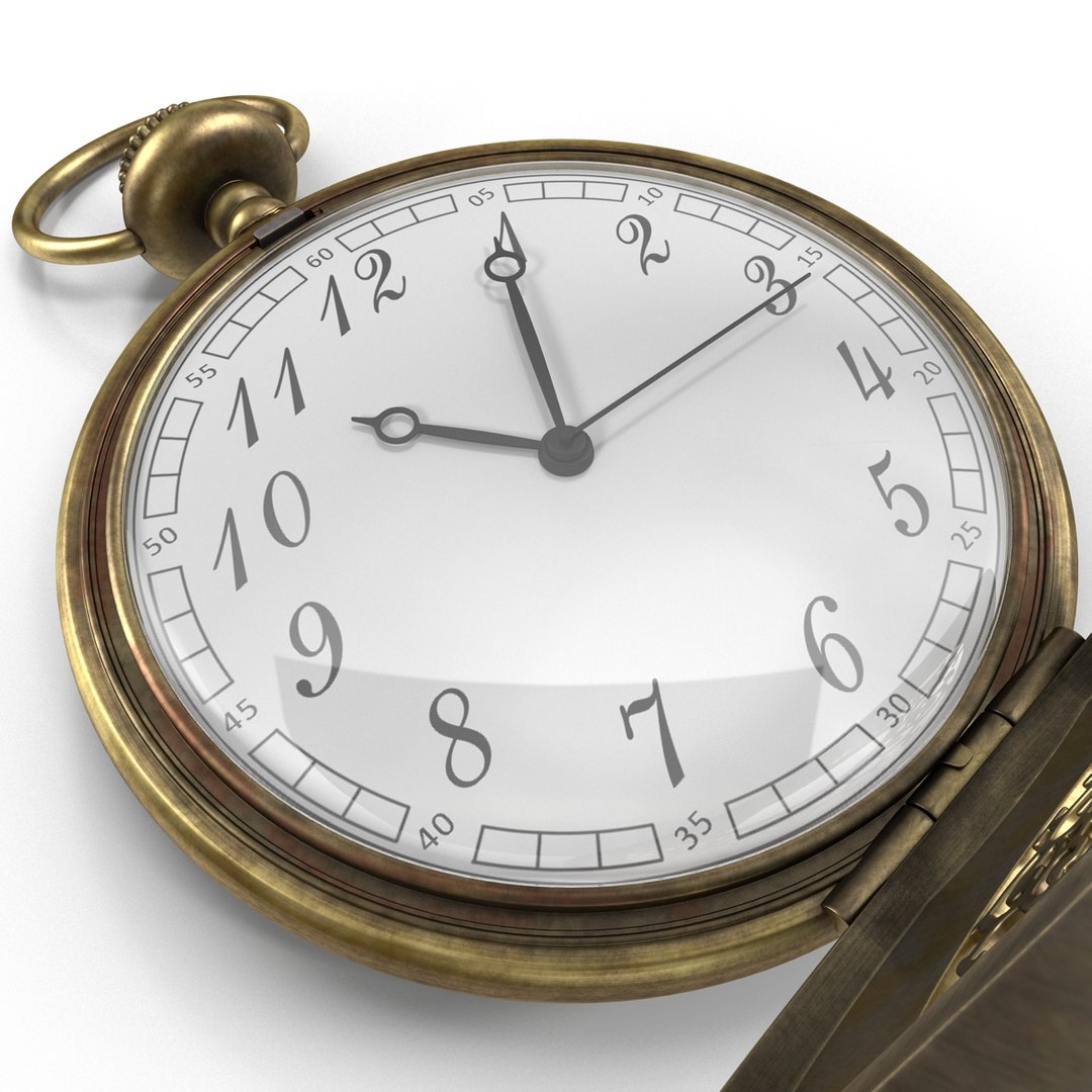 3d pocket watch model