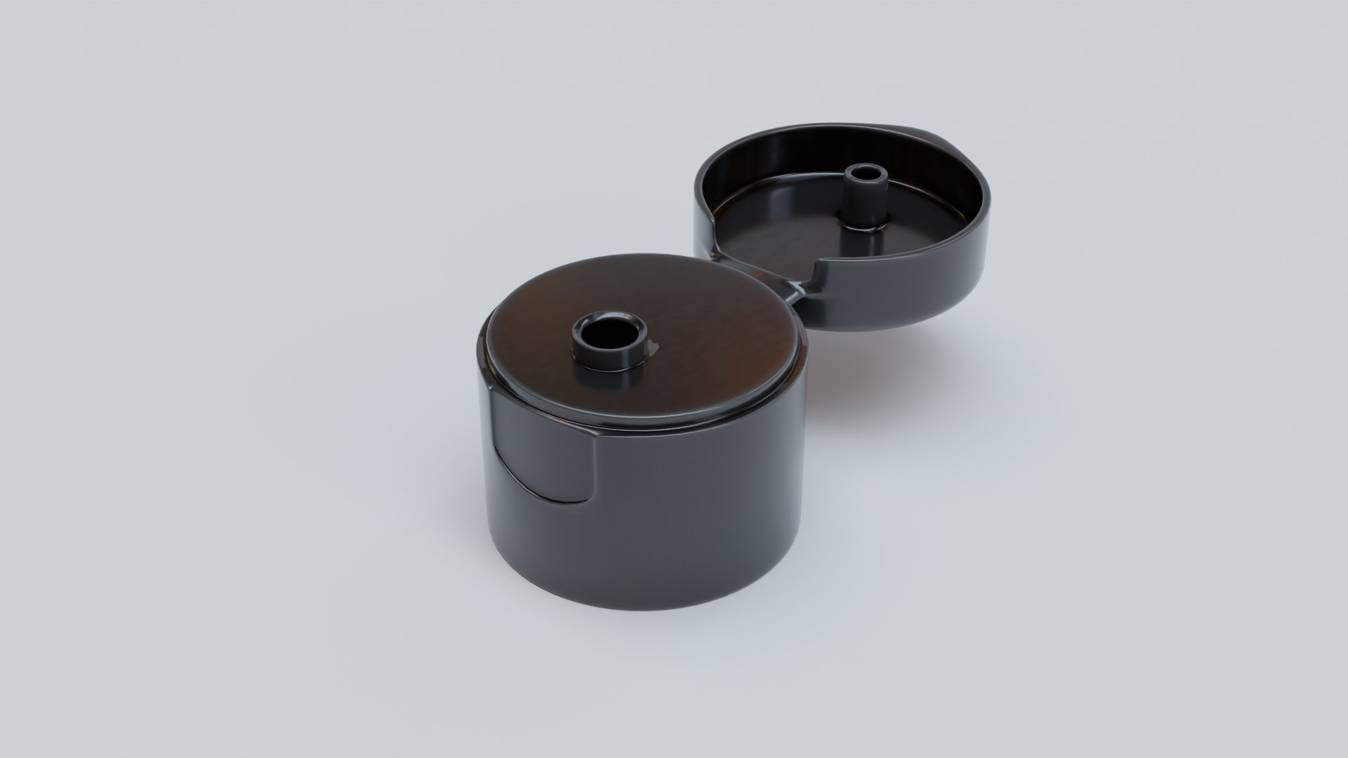 Black Plastic Flip Cap 3D Model - TurboSquid 2128139
