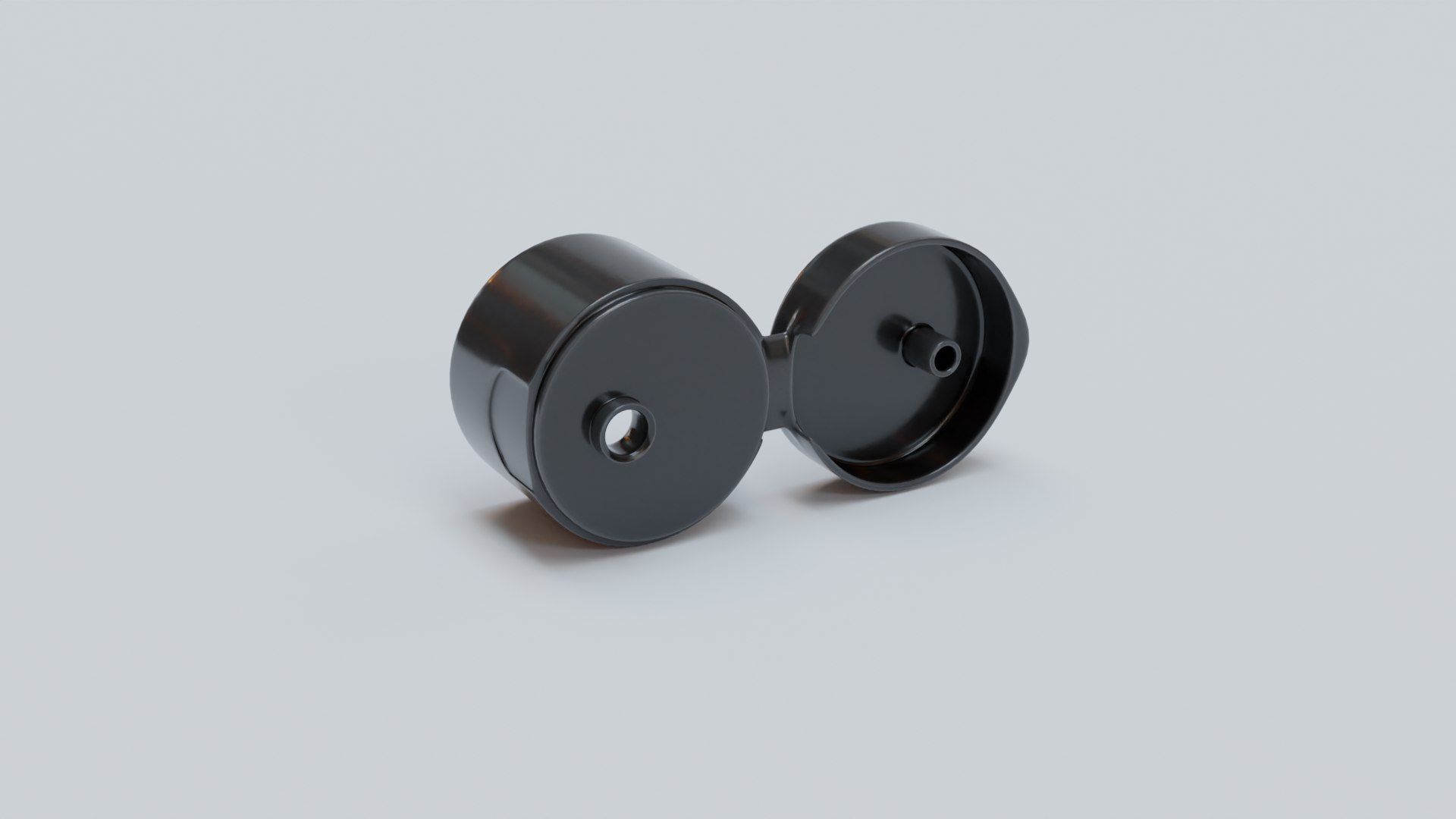 Black Plastic Flip Cap 3D Model - TurboSquid 2128139