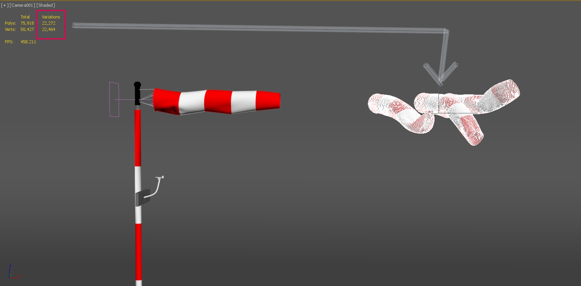 3d Wind Windsock Model