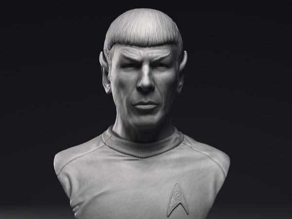 Leonard Nimoy como Mr Spock Bust Modelo 3D - TurboSquid 1872028