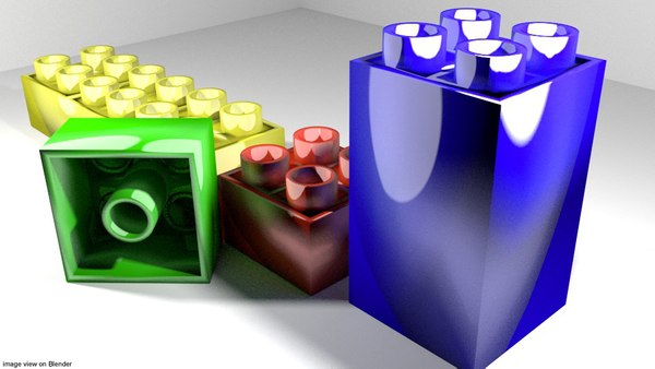 block brick toy 3d 3ds