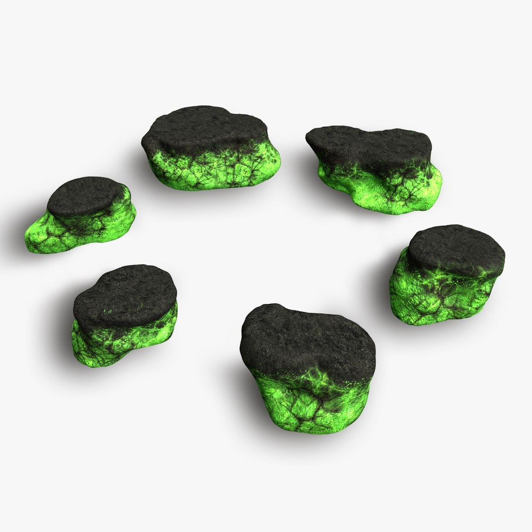 Short Flat Rocks - Toxic 3D Model - TurboSquid 1981388
