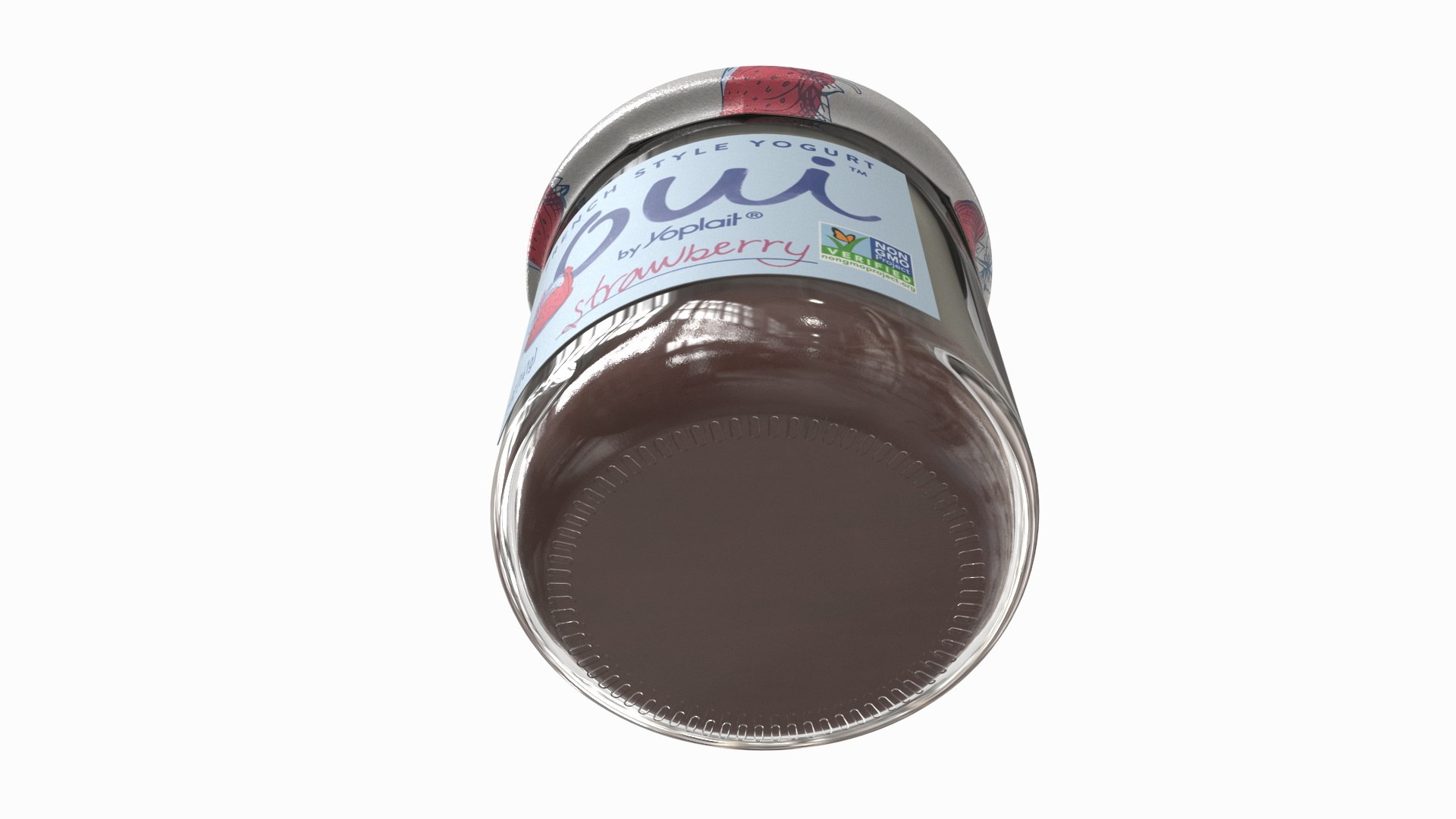 3D French Style Oui Yogurt Container Full - TurboSquid 2277716