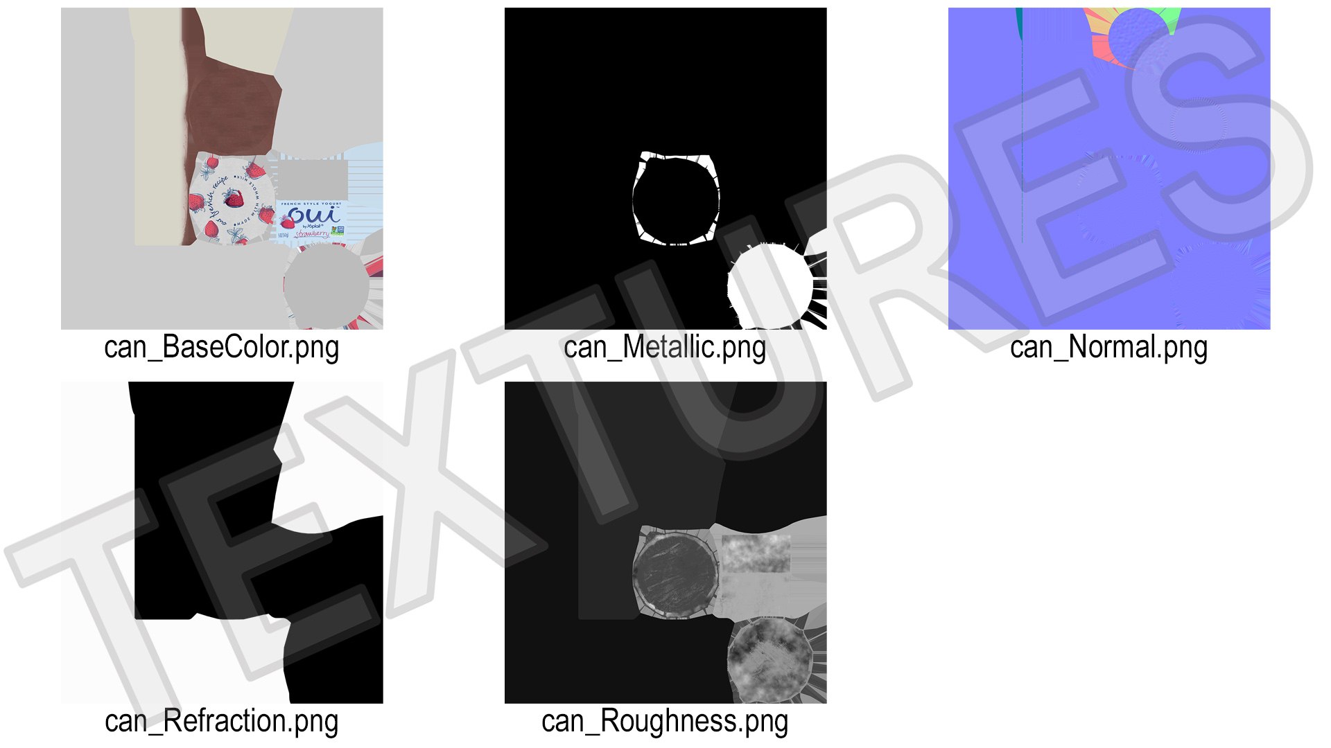 3D French Style Oui Yogurt Container Full - TurboSquid 2277716