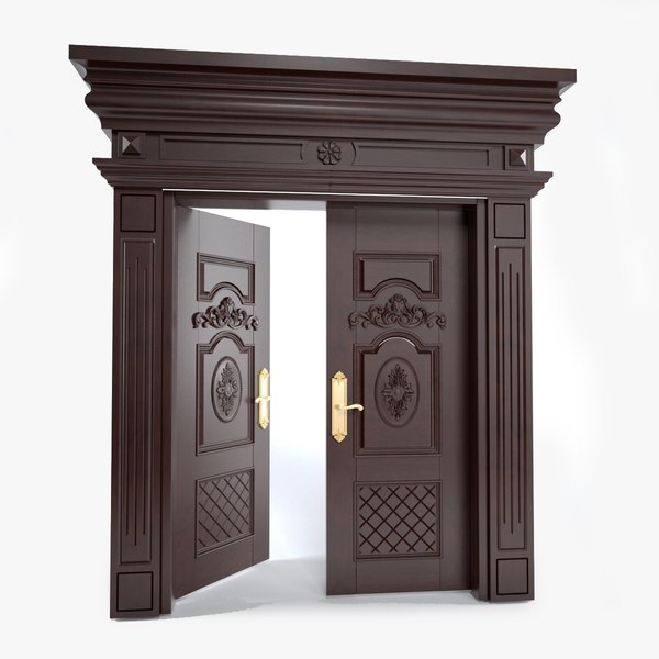 3D Double Doors 03 - TurboSquid 1938857