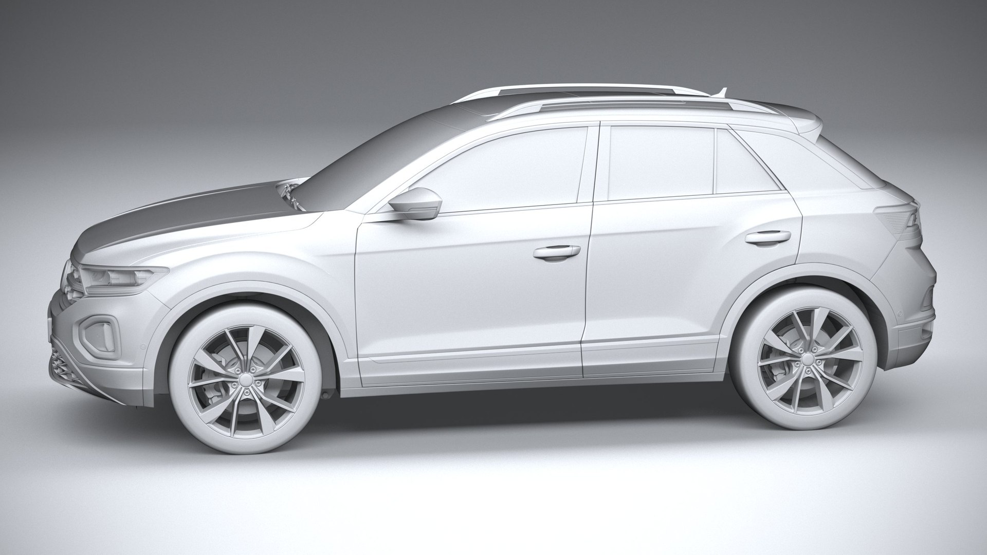 Volkswagen T-Roc Regular 2022 3D Model - TurboSquid 1893494