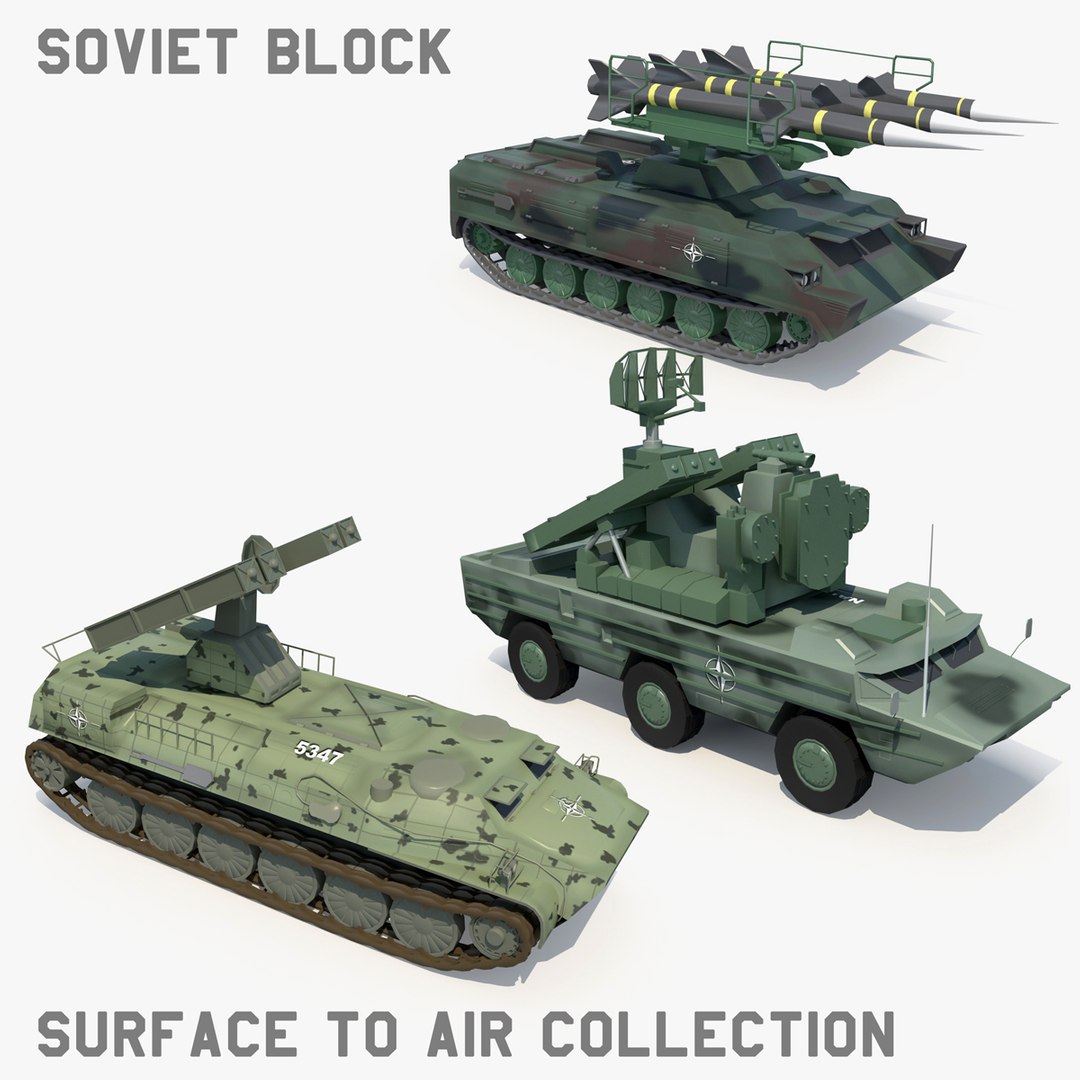 Soviet Block Surface Air 3d Model