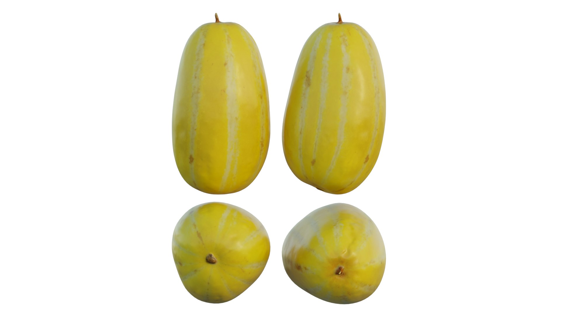 3D Korean Yellow Melon - TurboSquid 2022171
