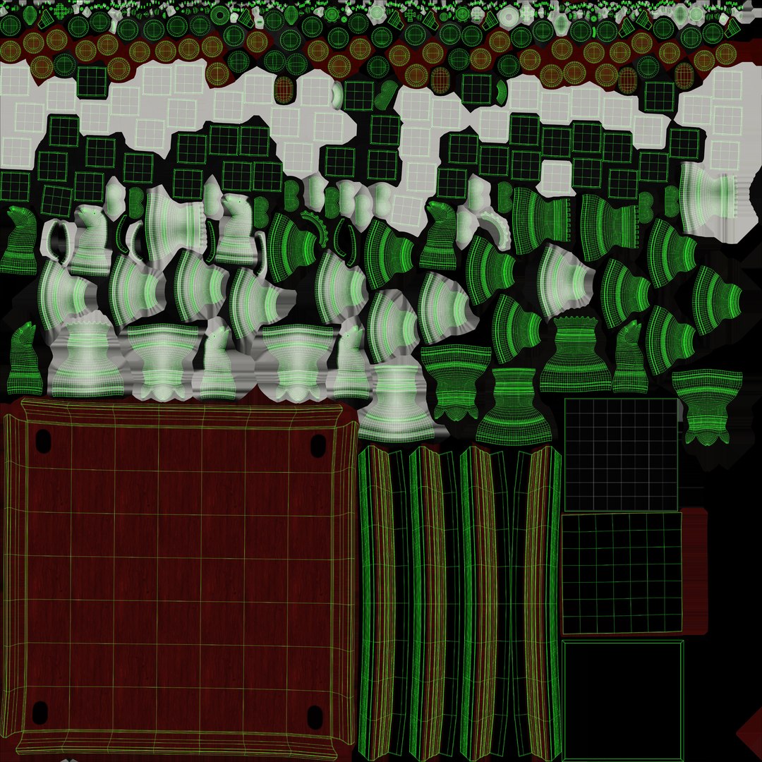 3D realistic plastic chess set model - TurboSquid 1605812