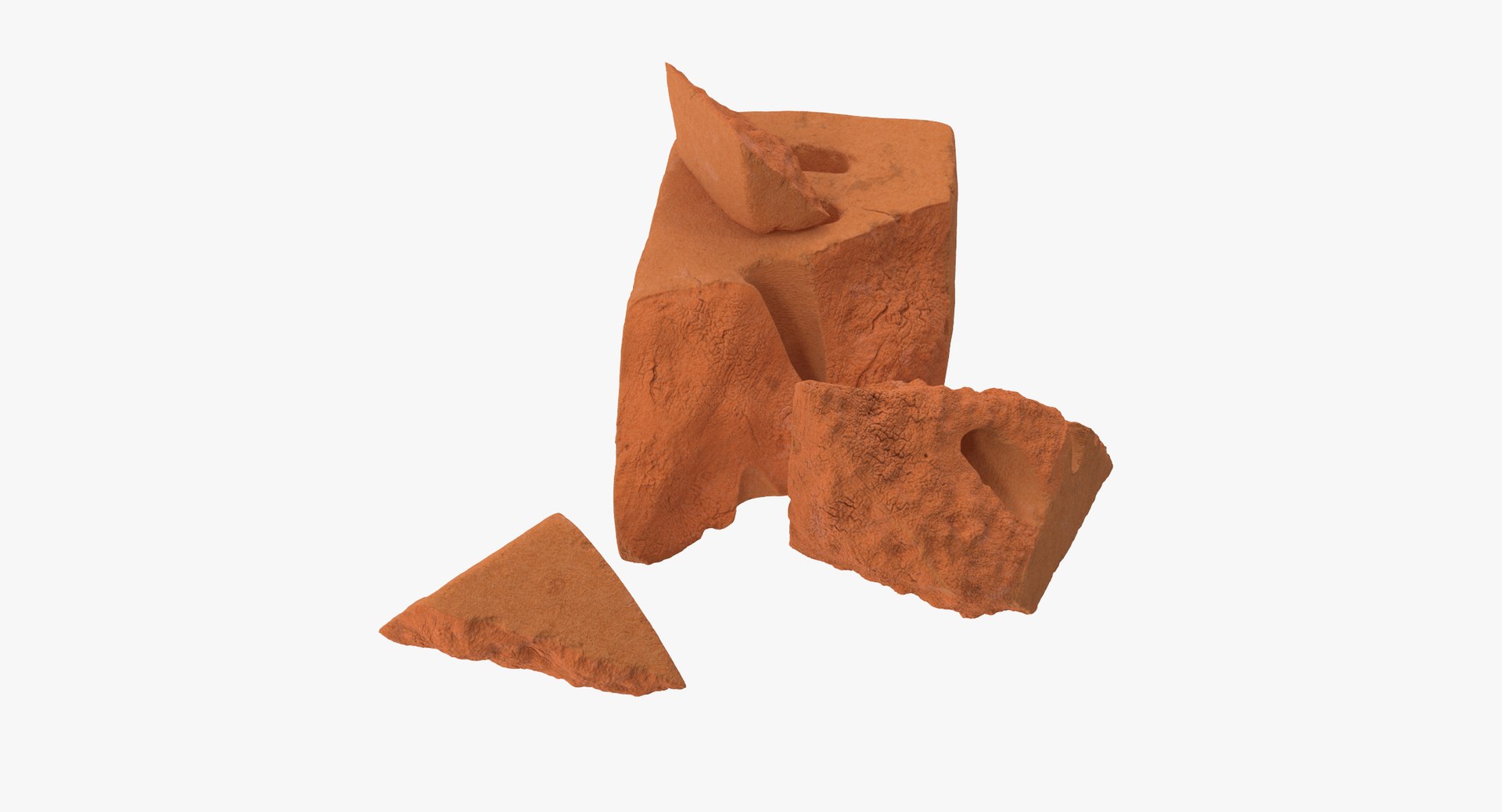 bricks broken 05 3d c4d