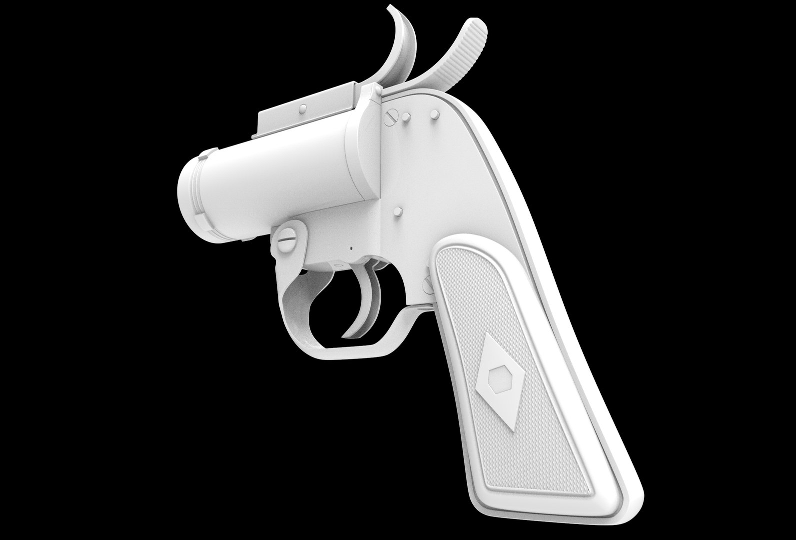 3d Model An-m8 Flare Gun