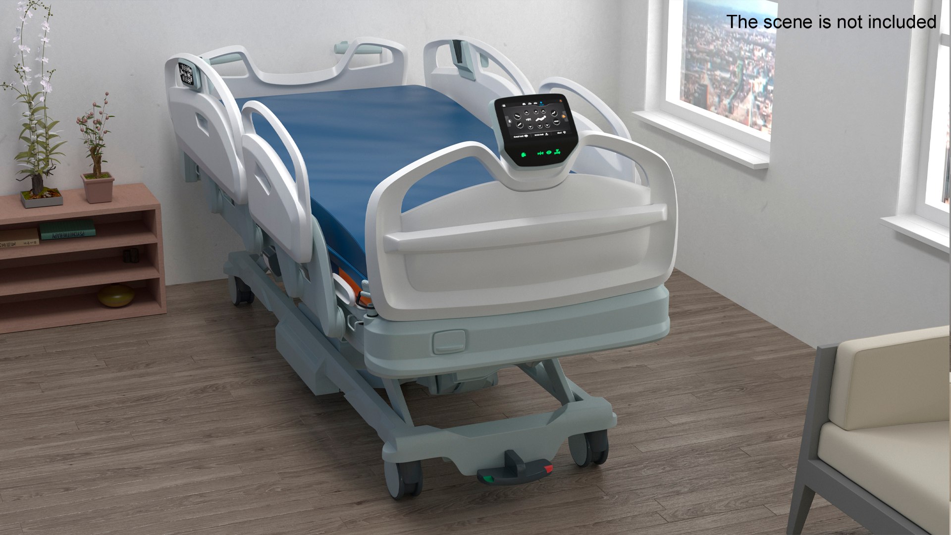 3D Smart Care Electronic Medical Patient Bed - TurboSquid 2113251