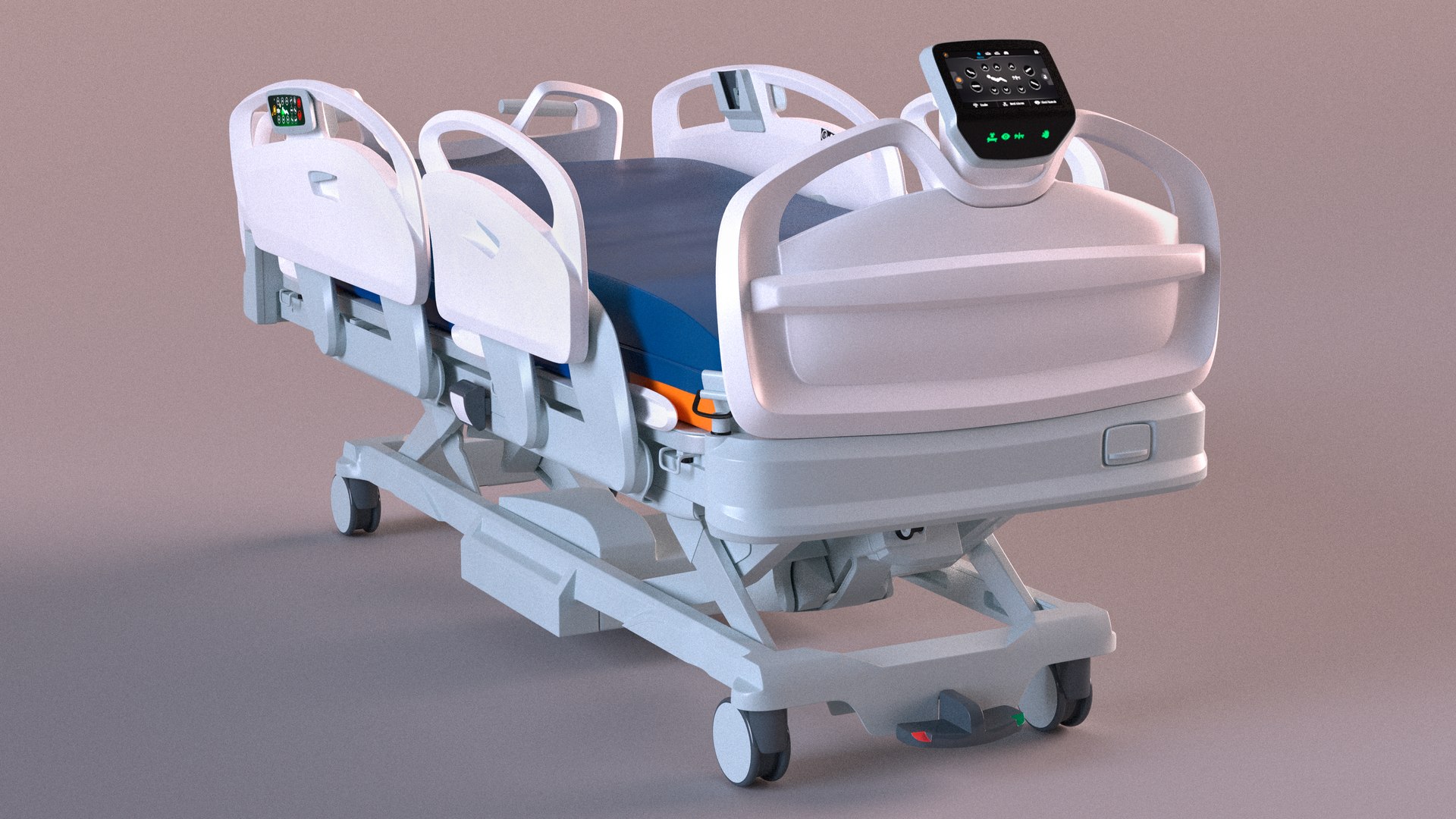 3D Smart Care Electronic Medical Patient Bed - TurboSquid 2113251