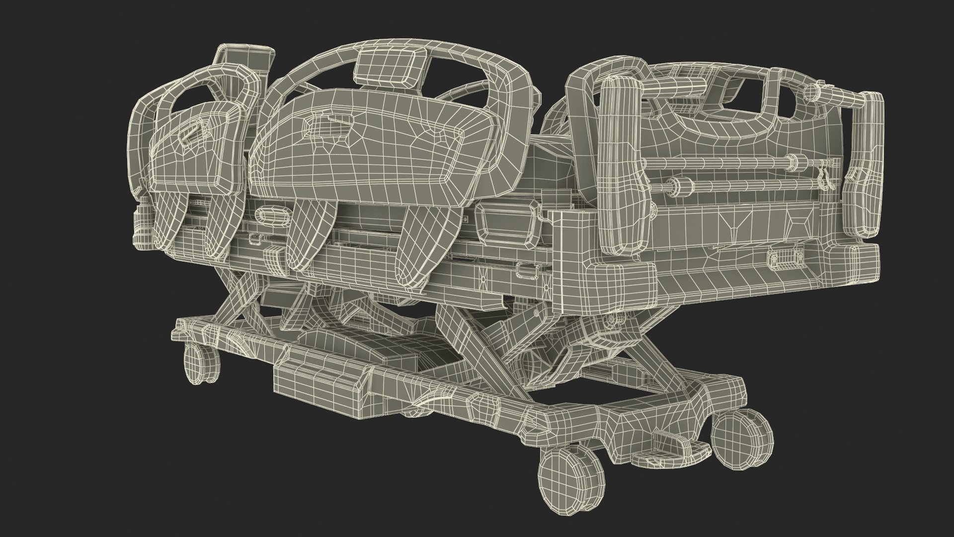 3D Smart Care Electronic Medical Patient Bed - TurboSquid 2113251