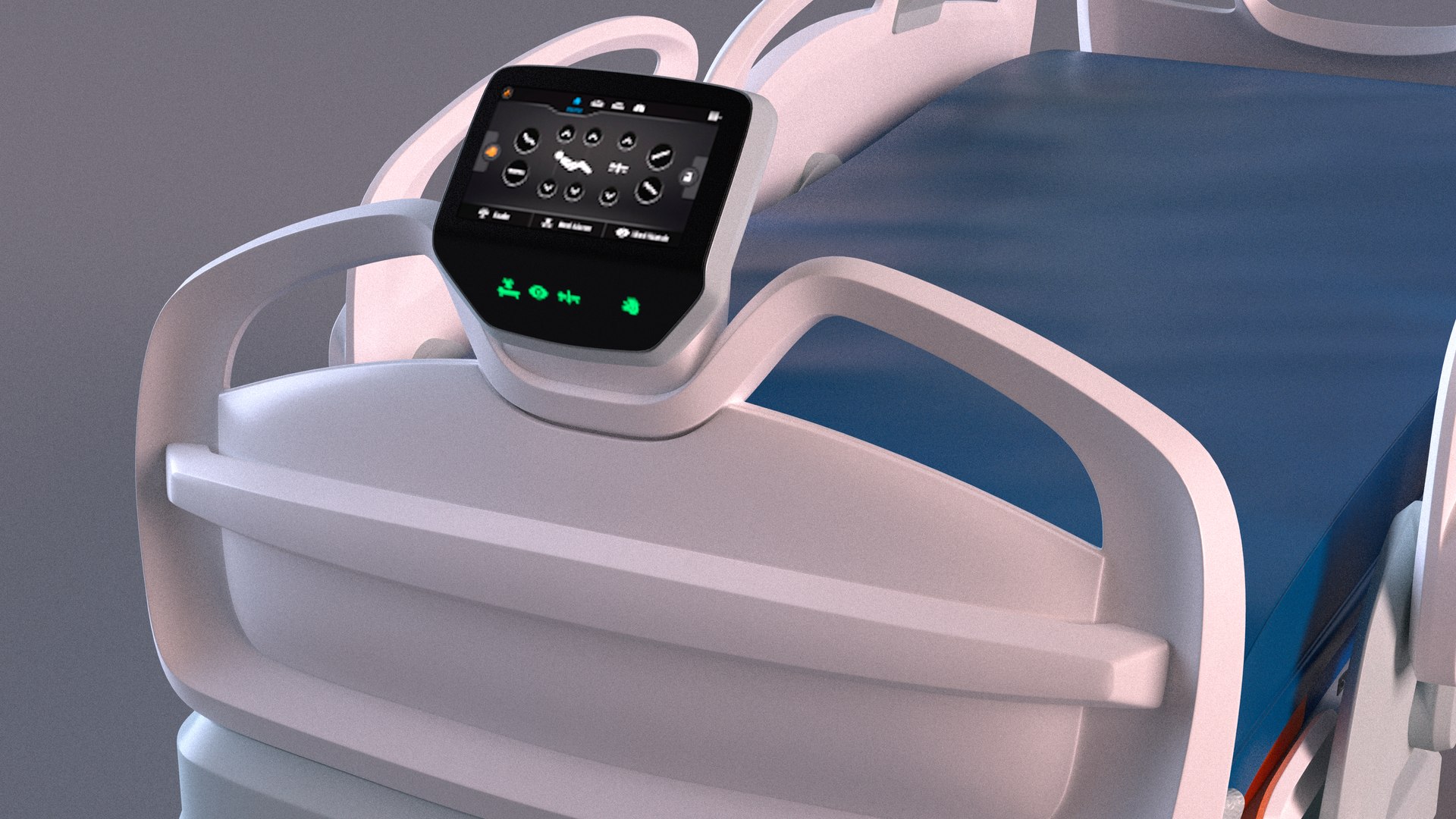 3D Smart Care Electronic Medical Patient Bed - TurboSquid 2113251