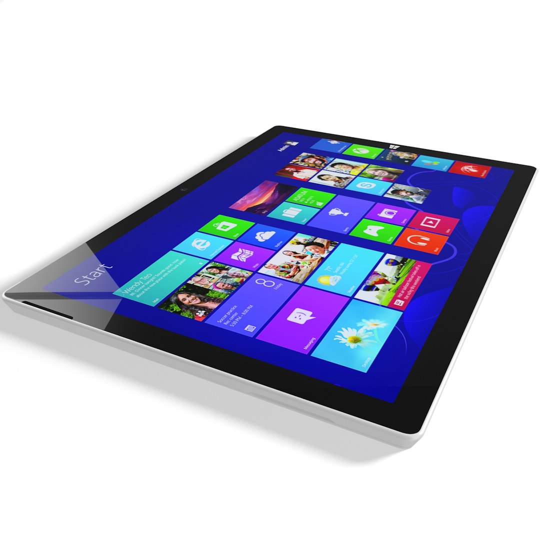 realistic microsoft surface 3 3d model