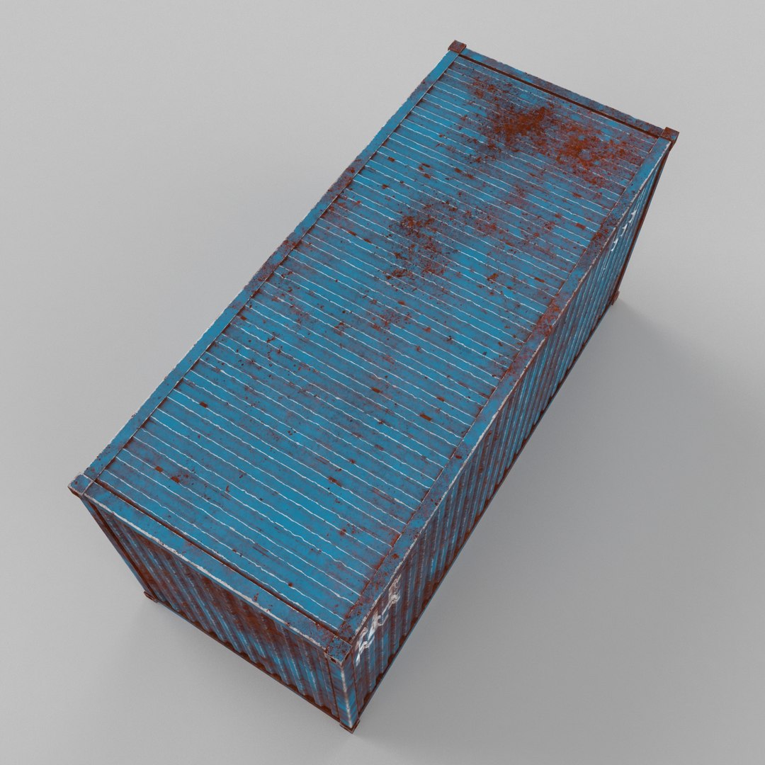 Rusted Container 20 Ft 3D Model - TurboSquid 1384327