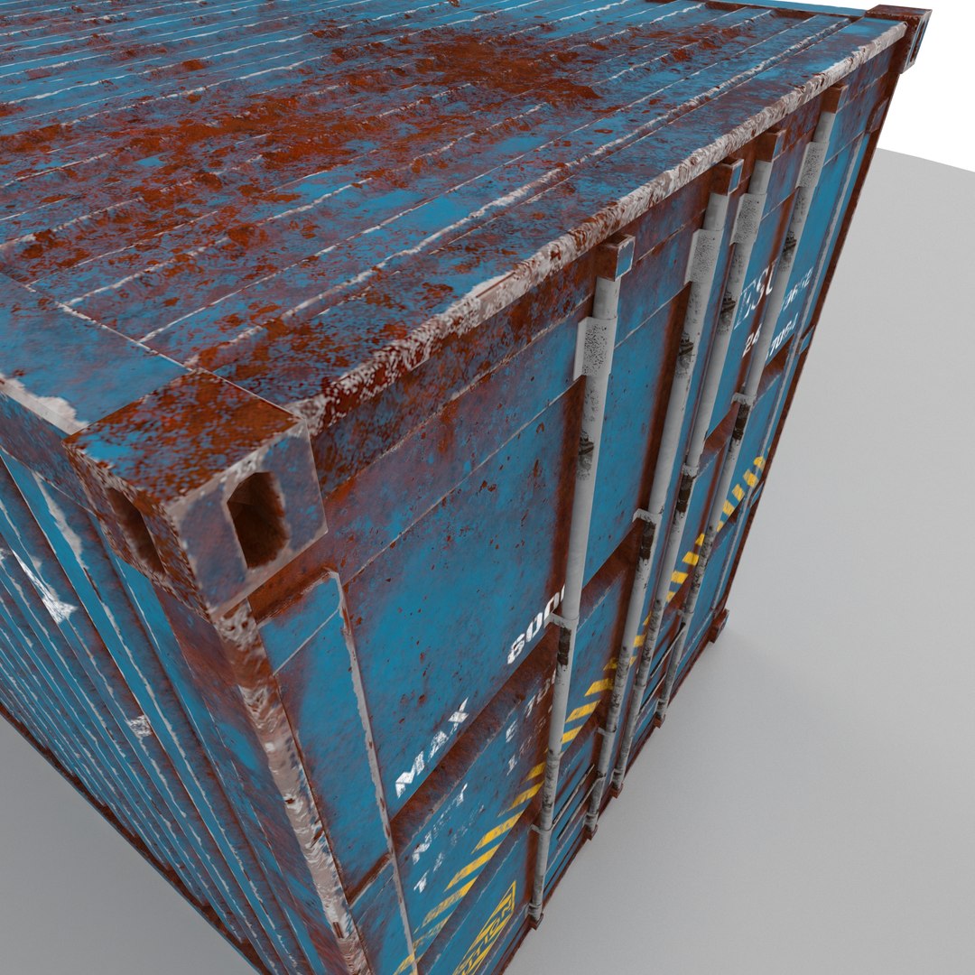 Rusted Container 20 Ft 3D Model - TurboSquid 1384327