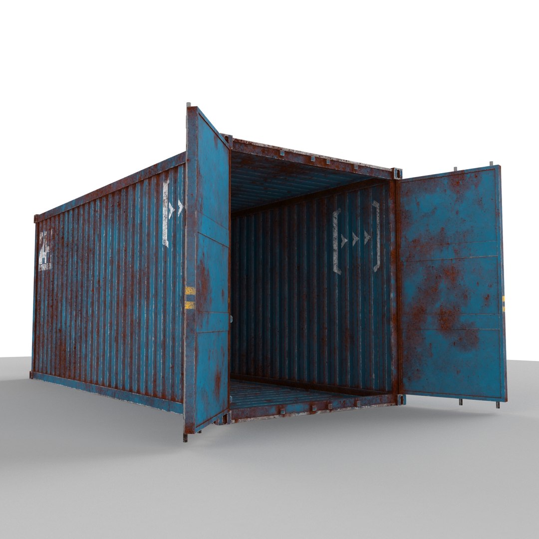 Rusted Container 20 Ft 3D Model - TurboSquid 1384327