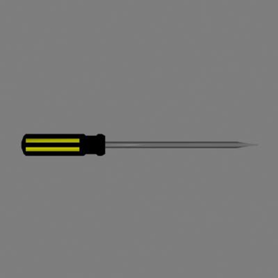 3d model screwdriver