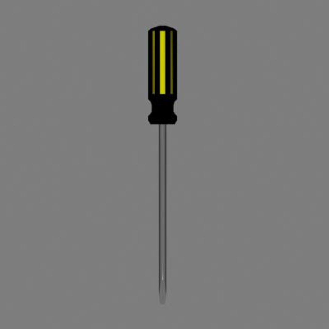 3d model screwdriver