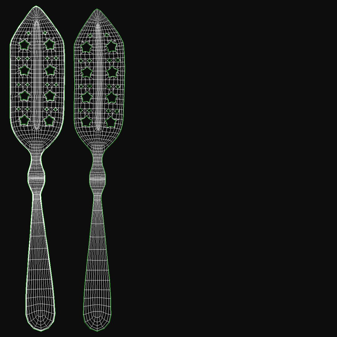 3D Absinthe Swirl Glass Spoon - TurboSquid 1477603