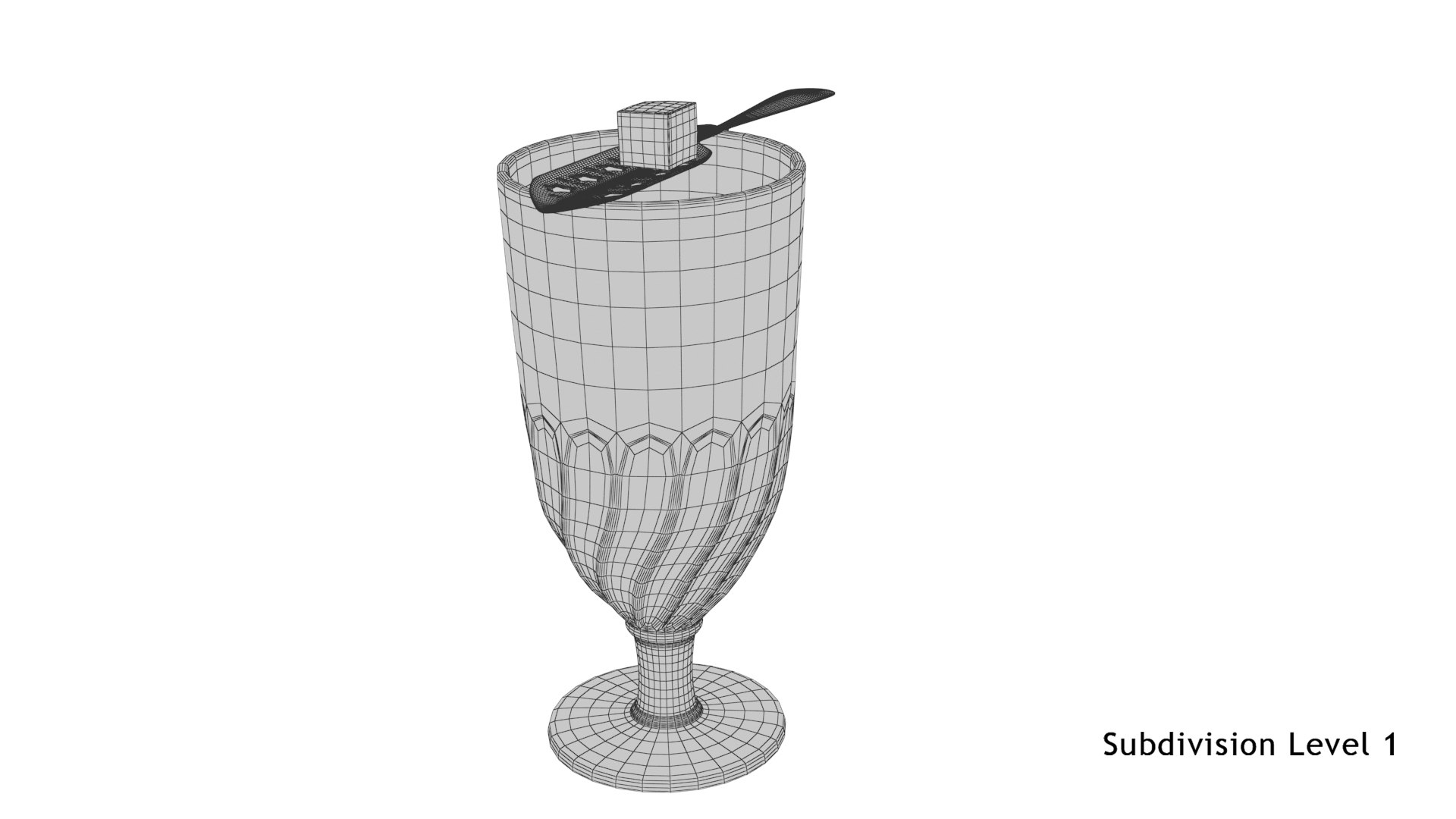 3D Absinthe Swirl Glass Spoon - TurboSquid 1477603