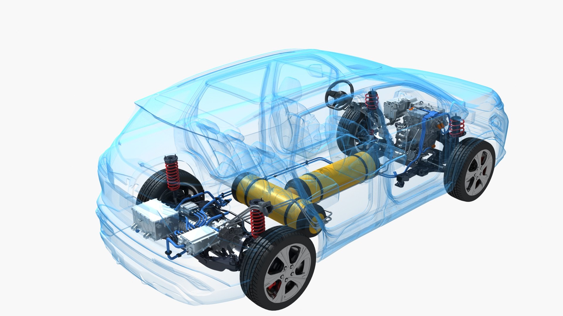 Hydrogen SUV Chassis X-Ray 3D Model - TurboSquid 2148379