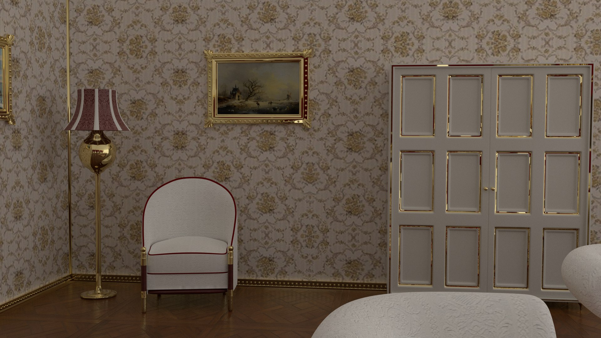 3D Victorian living Room model - TurboSquid 1747152