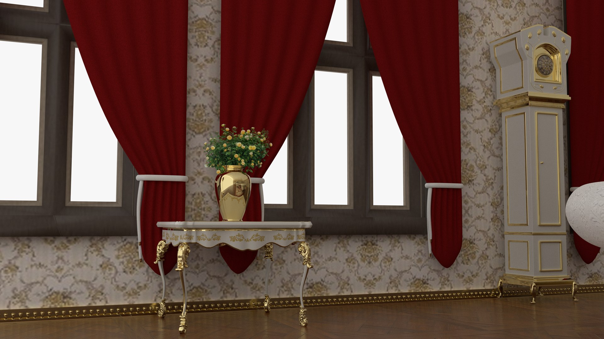 3D Victorian living Room model - TurboSquid 1747152