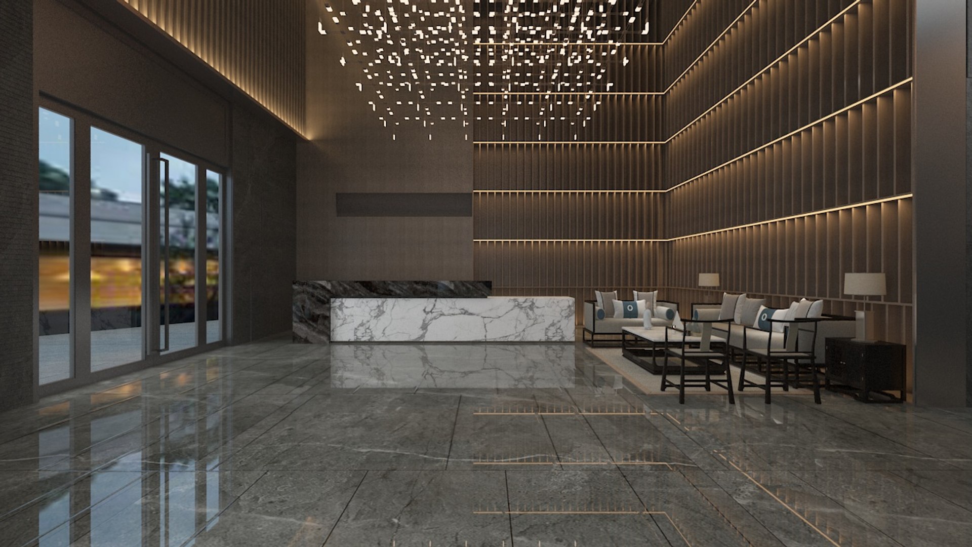 3D Model Lobby 1 - TurboSquid 2138418