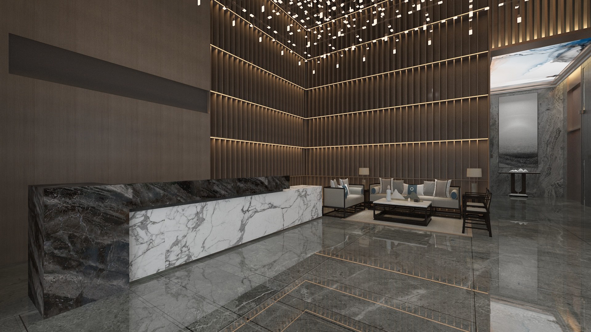 3D Model Lobby 1 - TurboSquid 2138418