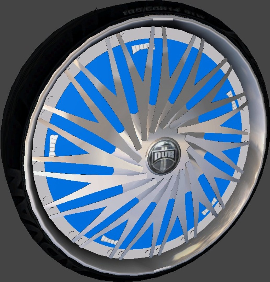 3d Model Dub Rebellion Wheel