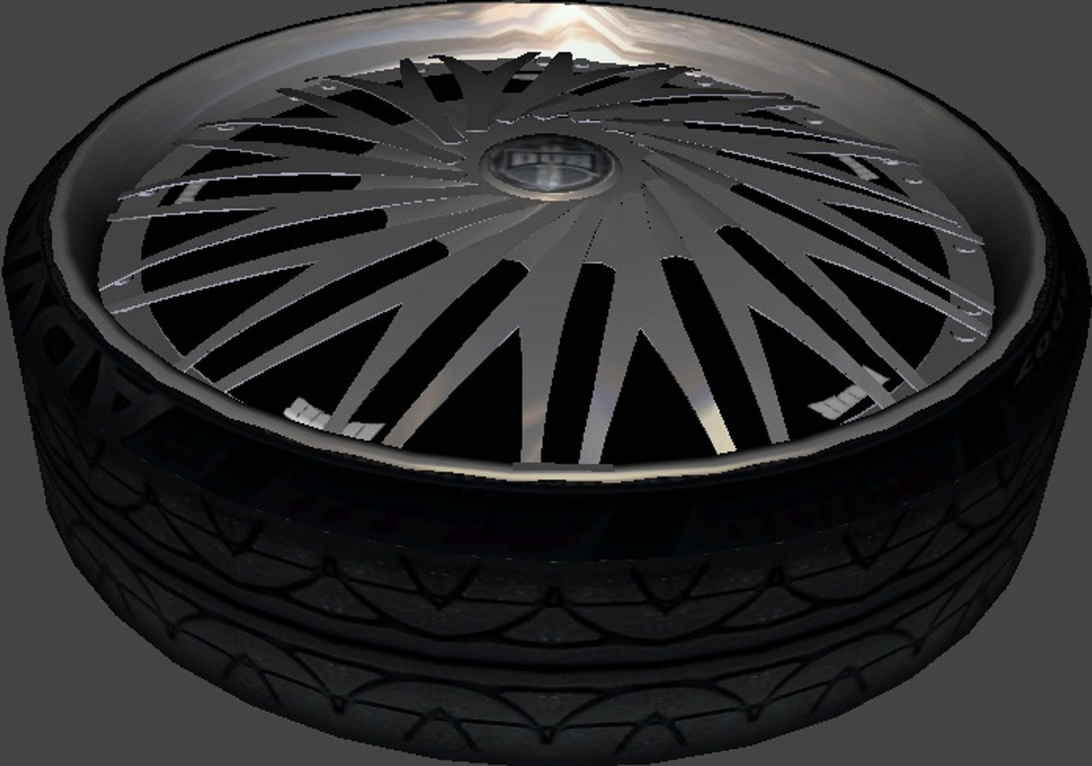 3d Model Dub Rebellion Wheel