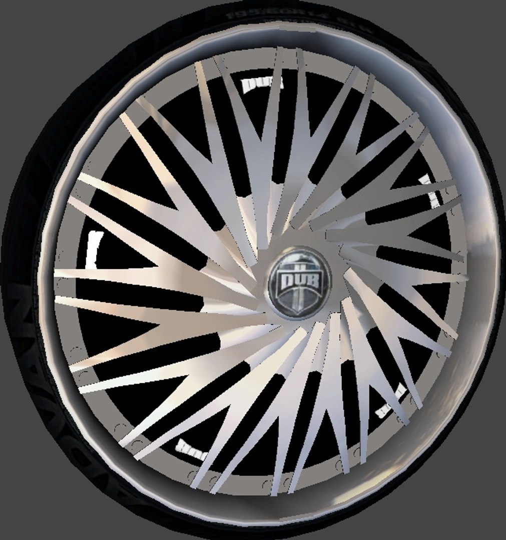 3d Model Dub Rebellion Wheel