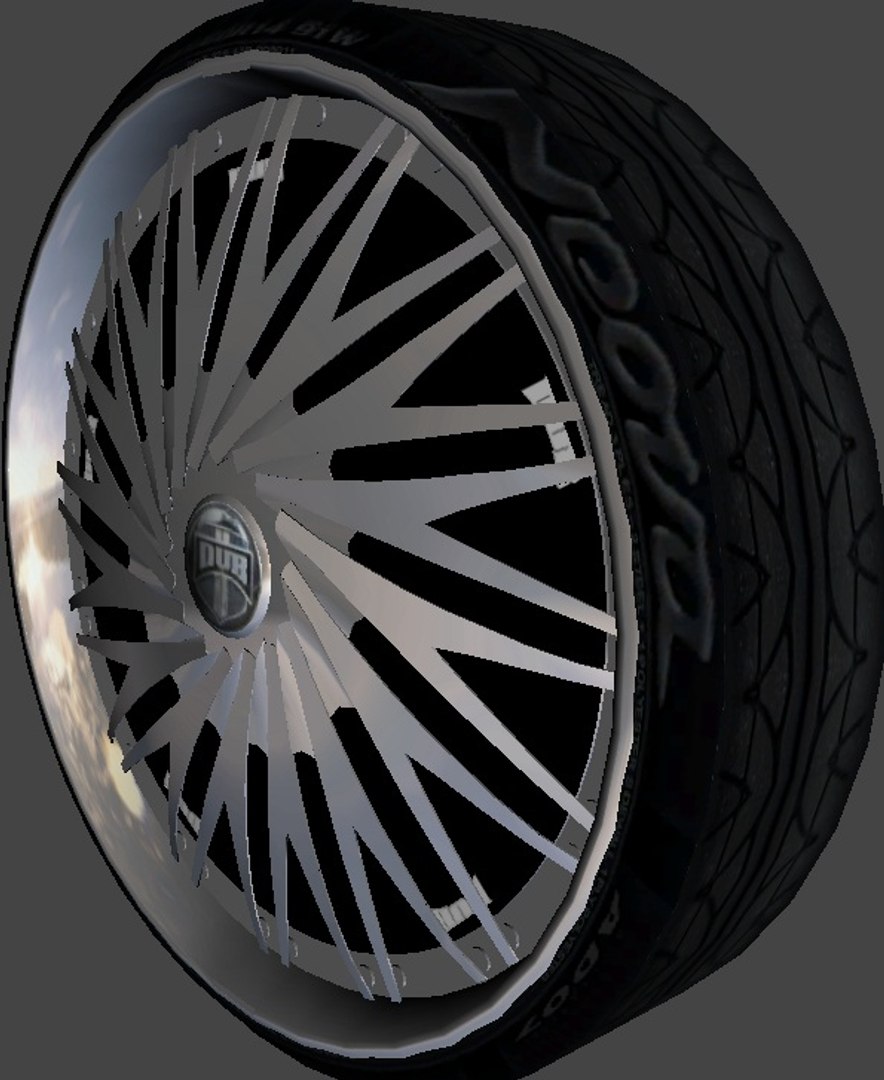 3d Model Dub Rebellion Wheel