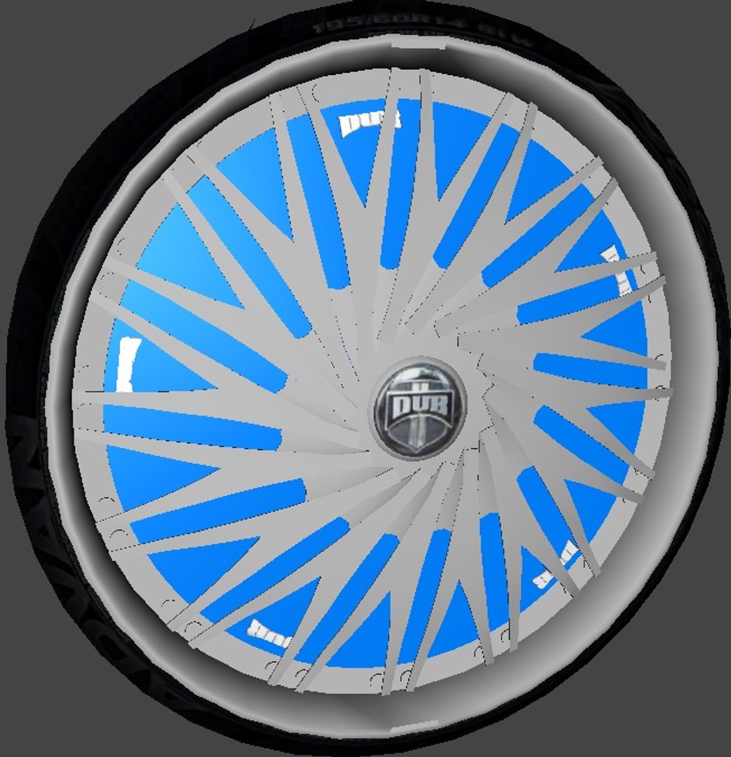 3d Model Dub Rebellion Wheel