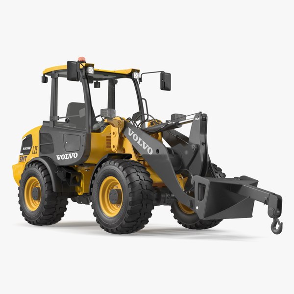3D Volvo L25 Electric Loader with Material Handling Arm Simple Interior ...
