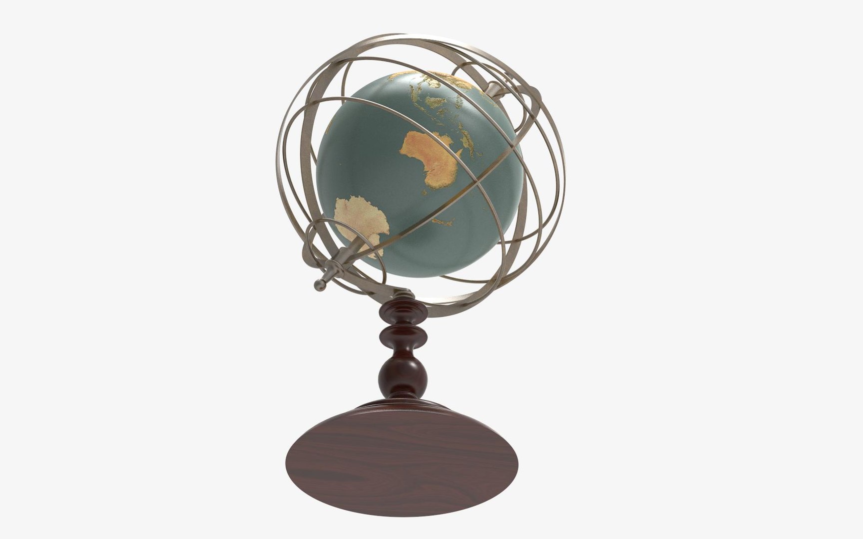 World Globe Terrestrial Armillary Sphere Model - TurboSquid 1384878