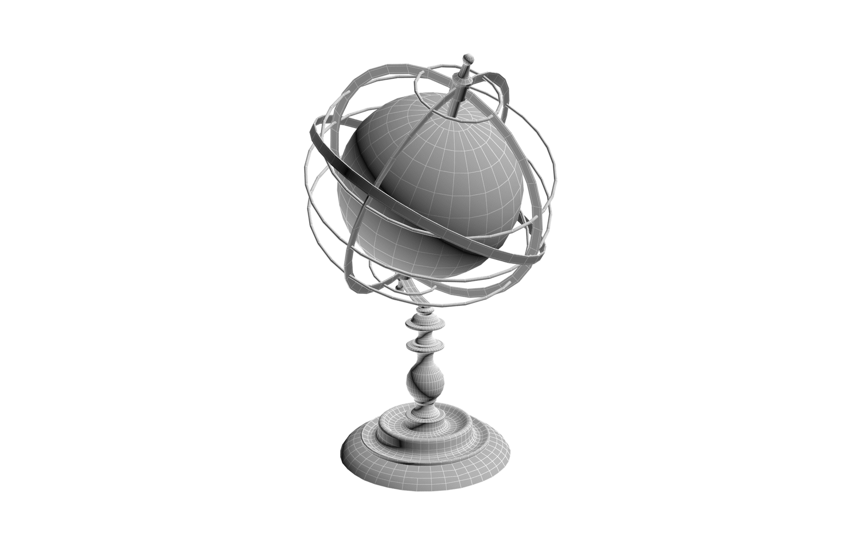 World globe terrestrial armillary sphere model - TurboSquid 1384878