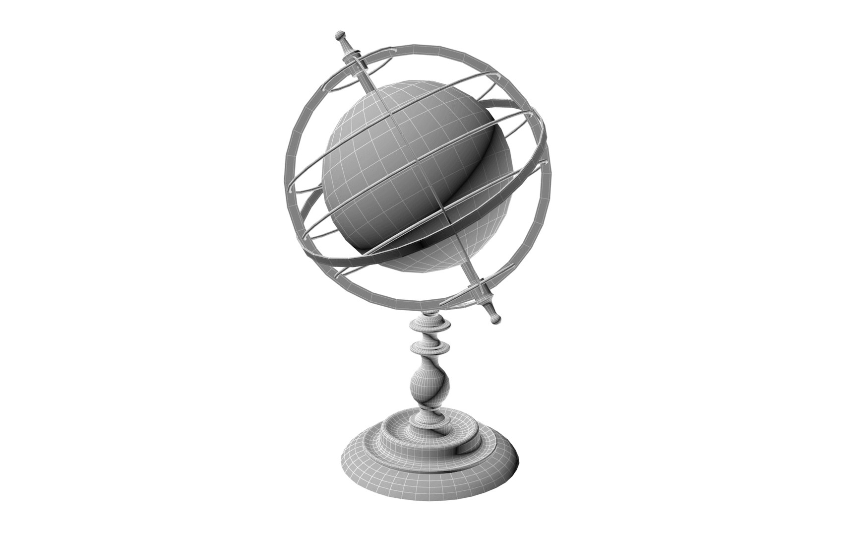 World Globe Terrestrial Armillary Sphere Model - TurboSquid 1384878