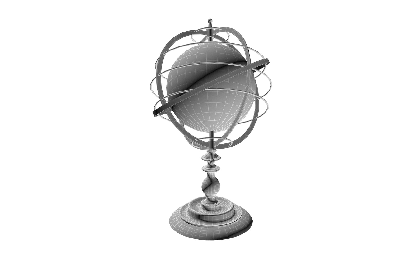 World Globe Terrestrial Armillary Sphere Model - TurboSquid 1384878