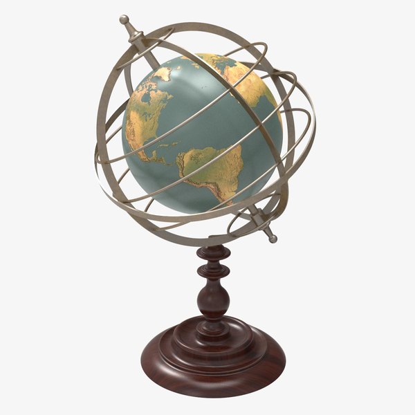 World globe terrestrial armillary sphere model - TurboSquid 1384878