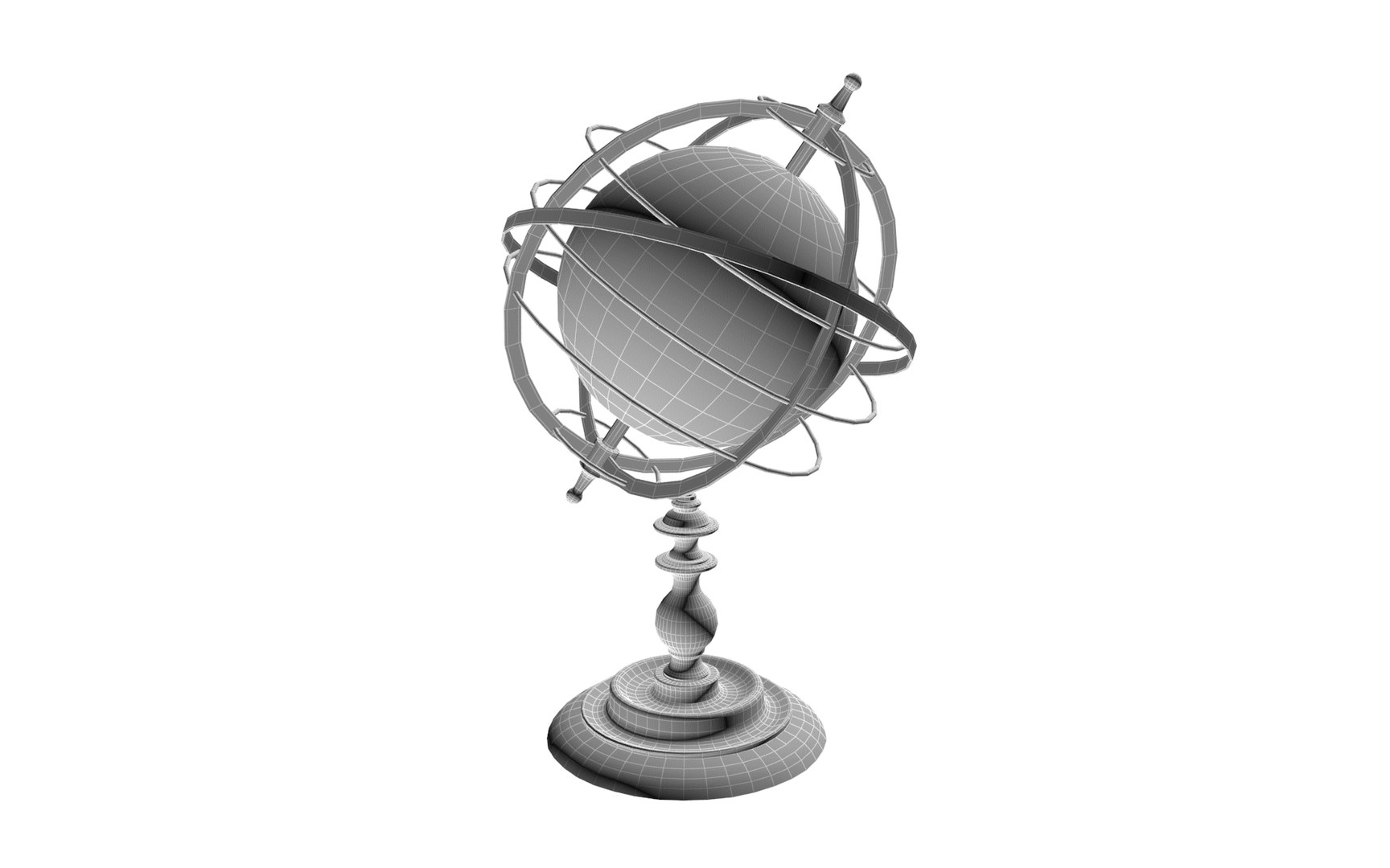 World Globe Terrestrial Armillary Sphere Model - TurboSquid 1384878