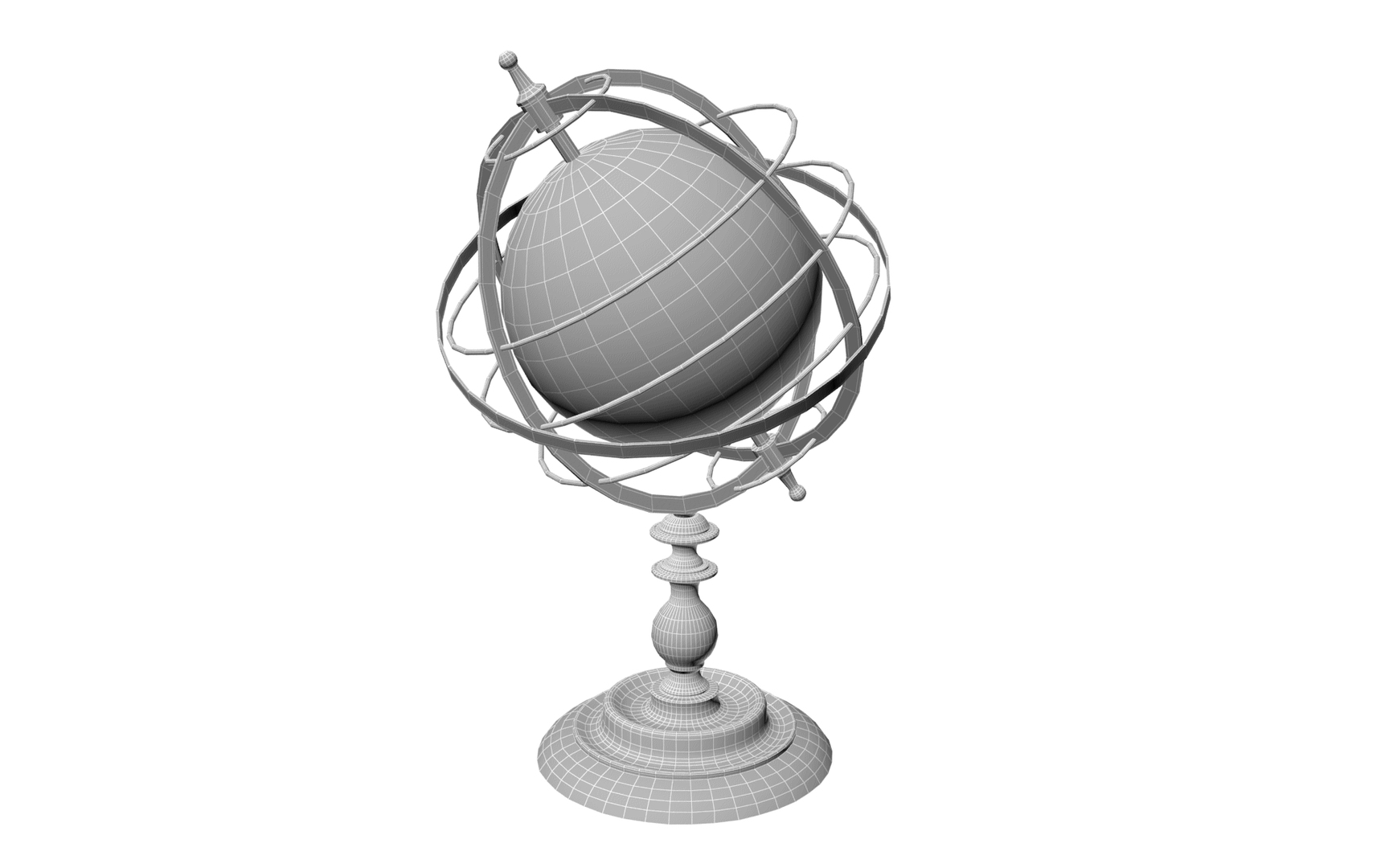 World globe terrestrial armillary sphere model - TurboSquid 1384878