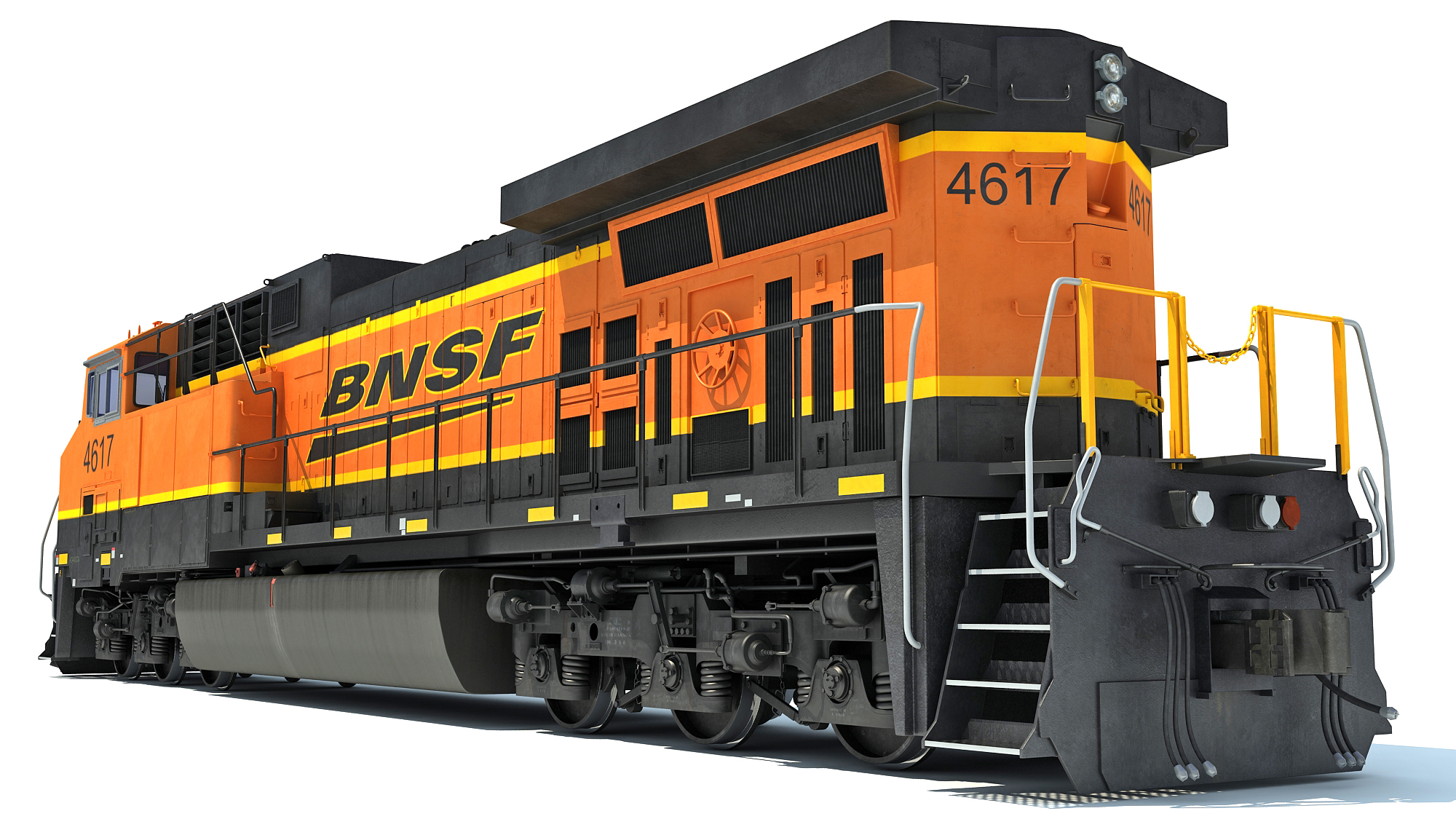 3D ac4400cw locomotive bnsf - TurboSquid 1632752