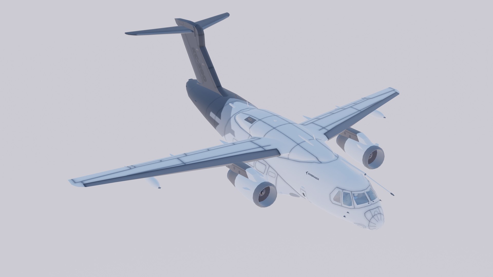 3D Model Embraer KC-390 Millennium Color House - TurboSquid 2060943