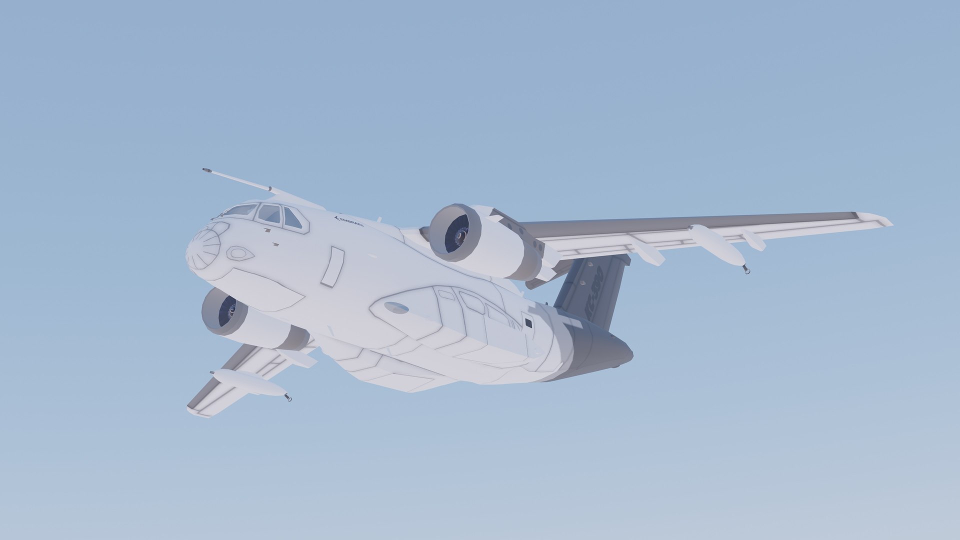 3D Model Embraer KC-390 Millennium Color House - TurboSquid 2060943