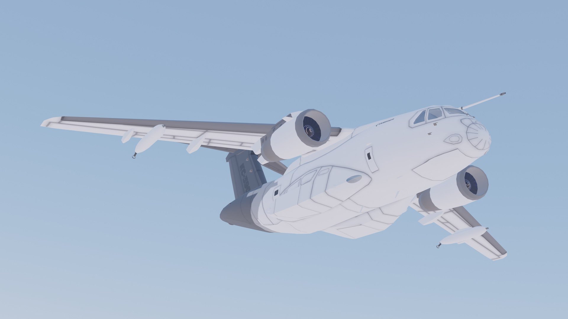 3D Model Embraer KC-390 Millennium Color House - TurboSquid 2060943